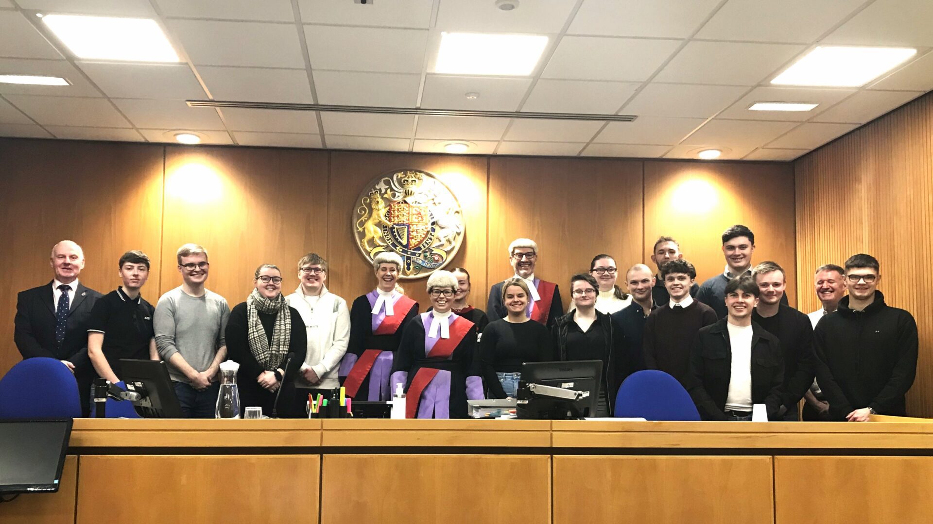 Future police officers step into the courtroom at Liverpool Crown Court ...